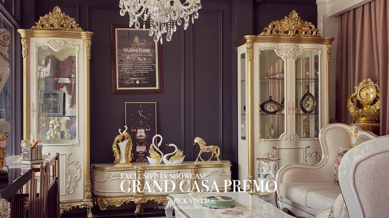 GRAND CASA PREMO : EXCLUSIVE TV SHOWCASE : ชุดตู้วางทีวี พร้อมตู้โชว์ ...